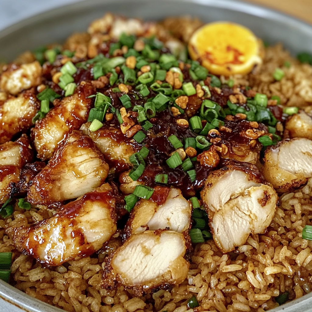 BBQ Chicken Fried Rice Recipe - Easy 15-Minute Dinner