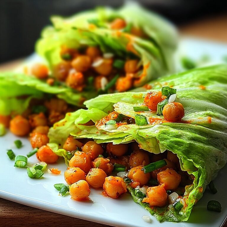 Crispy Chickpea Lettuce Wraps - Easy Healthy Recipe