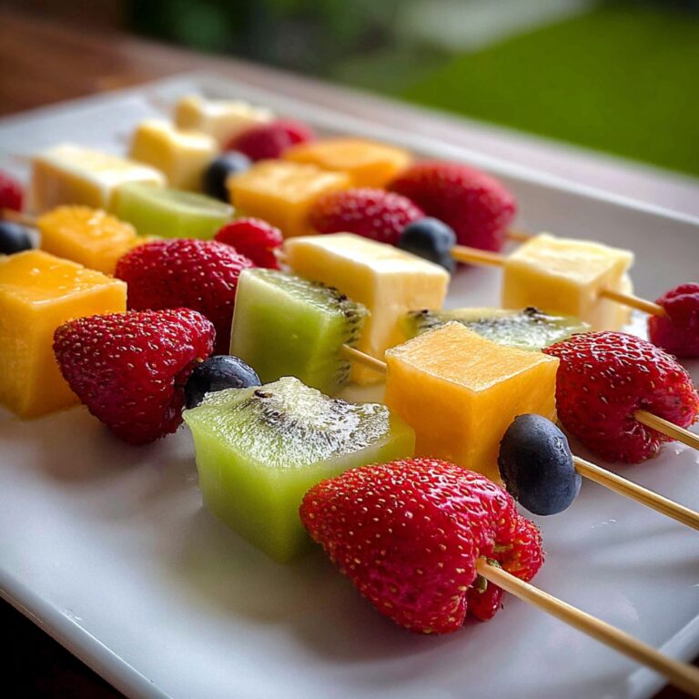 Best Fruit Cheese Kabobs - Easy Colorful Party Appetizer