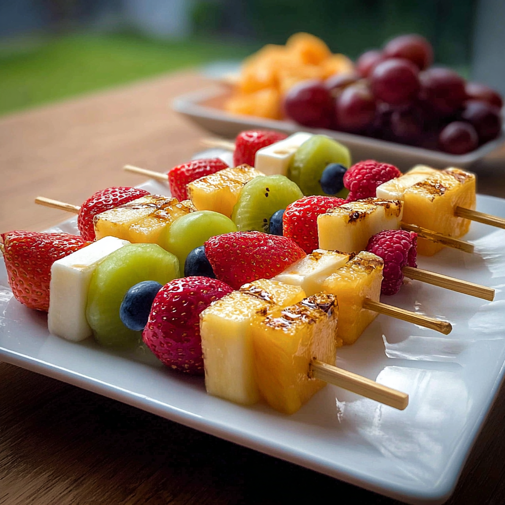Best Fruit Cheese Kabobs - Easy Colorful Party Appetizer
