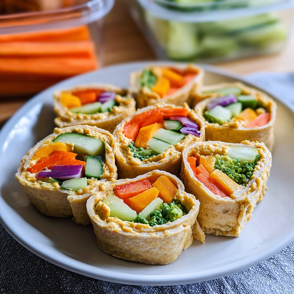 Hummus Veggie Snack Packs - Easy 5-Minute Healthy Recipe