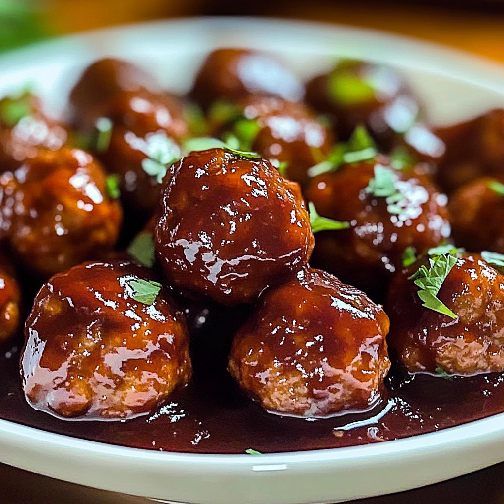 Juneteenth BBQ Meatballs - Easy Baked Recipe for 12