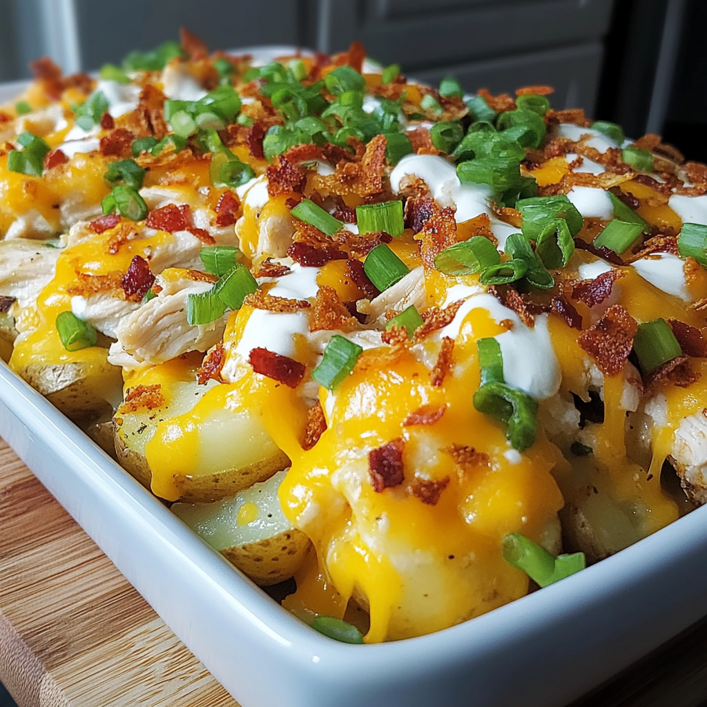 Easy & Delicious Loaded Chicken Potato Recipe in 35 minutes