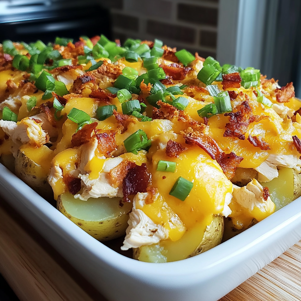 Easy & Delicious Loaded Chicken Potato Recipe in 35 minutes