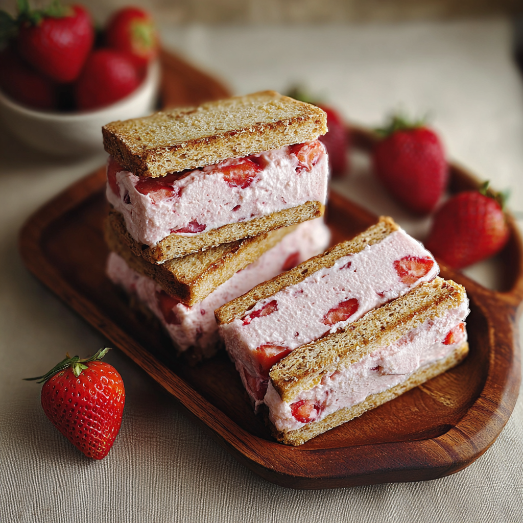 Best Strawberry Ice Cream Sandwiches Recipe - Easy