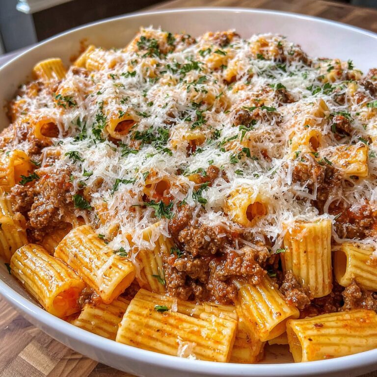 Cheesy Beef Rigatoni Pasta - Easy 45-Minute Recipe
