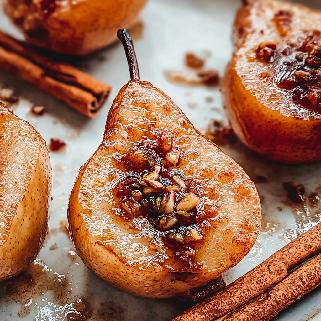 Cinnamon Maple Baked Pears – Cozy, Elegant Fall Dessert