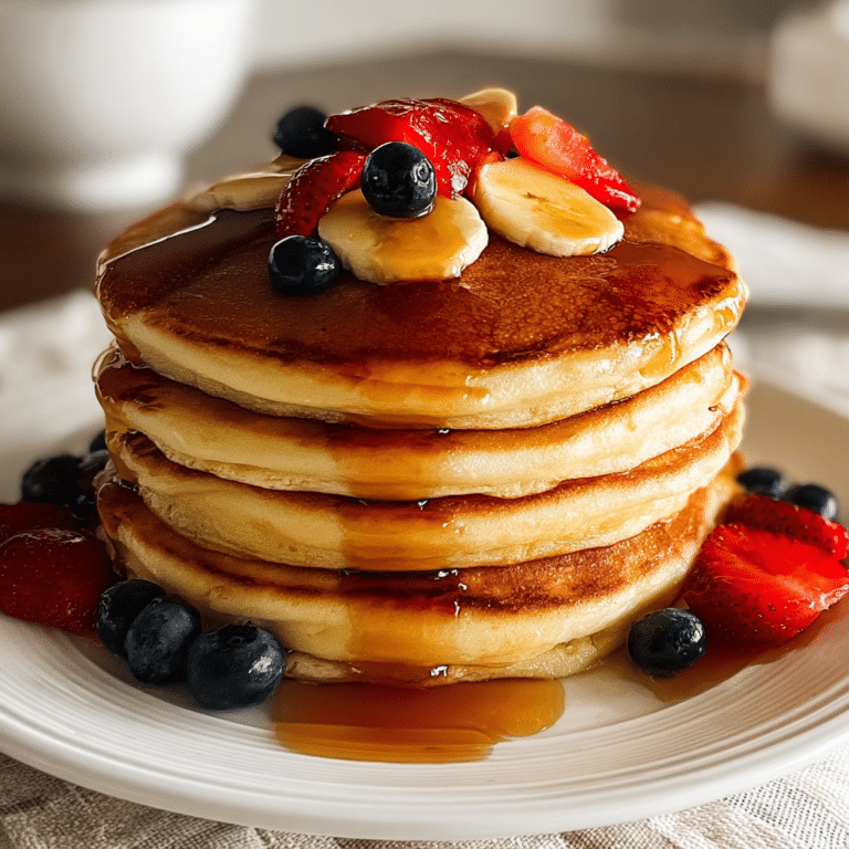 Fluffy Pancake Stack Perfect Brunch Recipe Guide