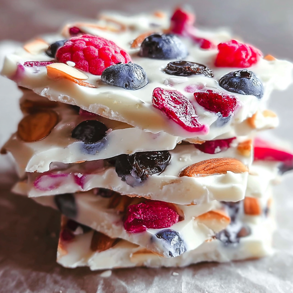 Frozen Yogurt Bark Recipe - Easy Healthy Dessert in 10 Min
