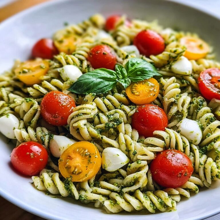 Pesto Pasta Cherry Tomatoes - Amazing Fresh Italian Recipe