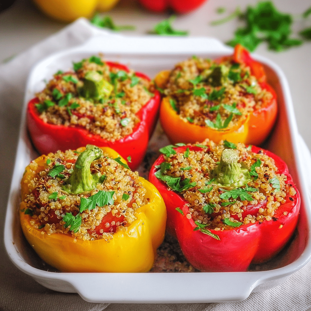 Quinoa Stuffed Peppers: Amazing Healthy Recipe Ready in 45 Min