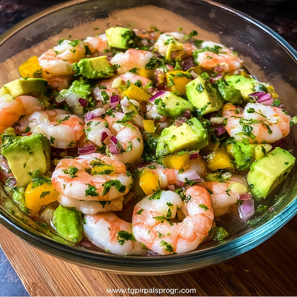 Shrimp Avocado Ceviche Recipe - Easy No-Cook Appetizer