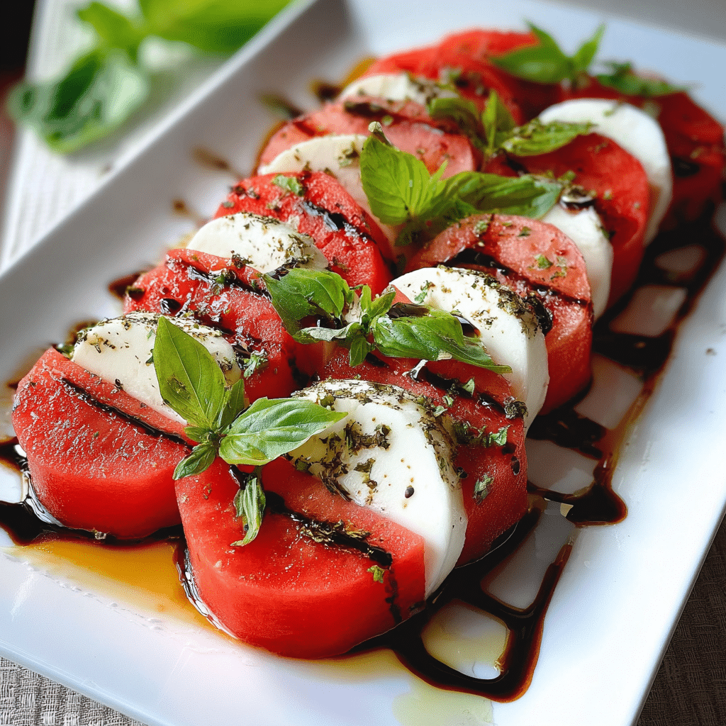 Watermelon Caprese Salad: Fresh Summer Recipe with Basil