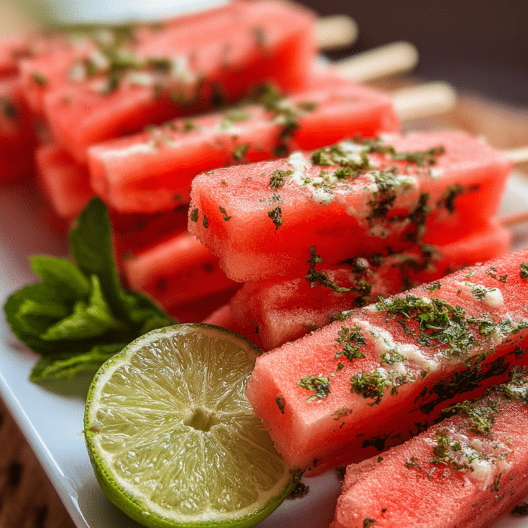 Watermelon Sticks Lime: Amazing Fresh Summer Snack Recipe