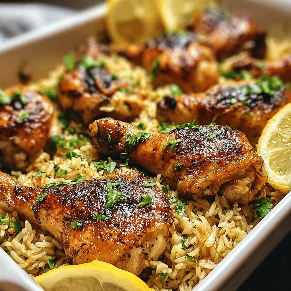 Baked Chicken Legs Rice: Perfect One-Pan Dinner Recipe