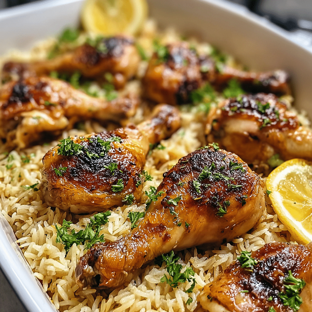 Baked Chicken Legs Rice: Perfect One-Pan Dinner Recipe