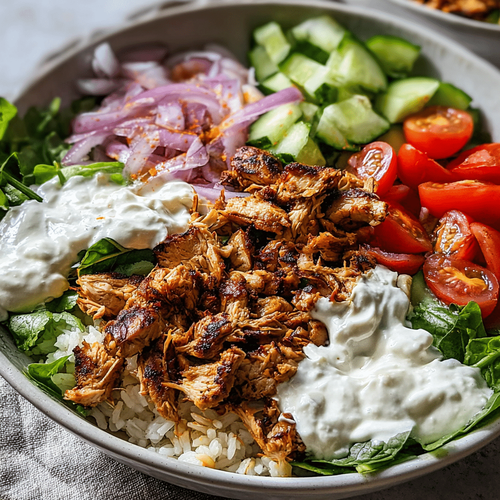 Chicken Shawarma Bowls: Amazing Middle Eastern Rice Recipe