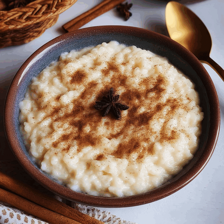 Cinnamon Rice Pudding – Creamy, Comforting, and Easy to Make