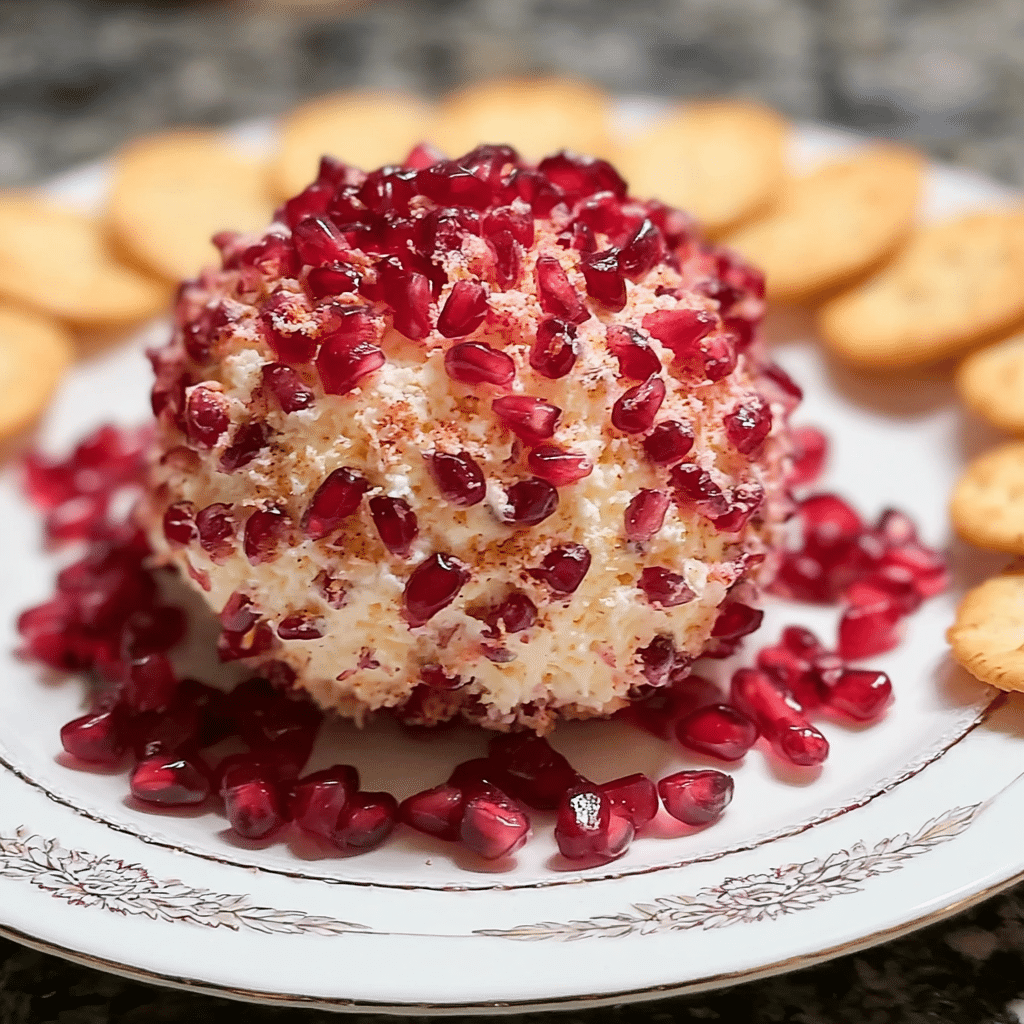 Pomegranate Cream Cheese Ball: Amazing Holiday Appetizer