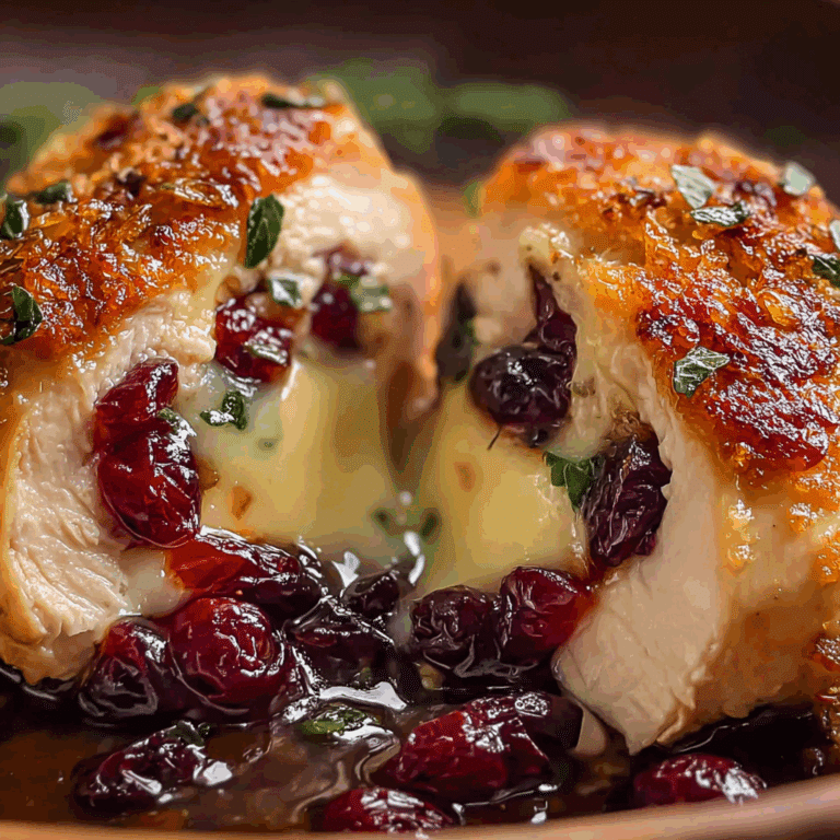 Cranberry Brie Stuffed Chicken: Amazing Holiday Dinner Recipe
