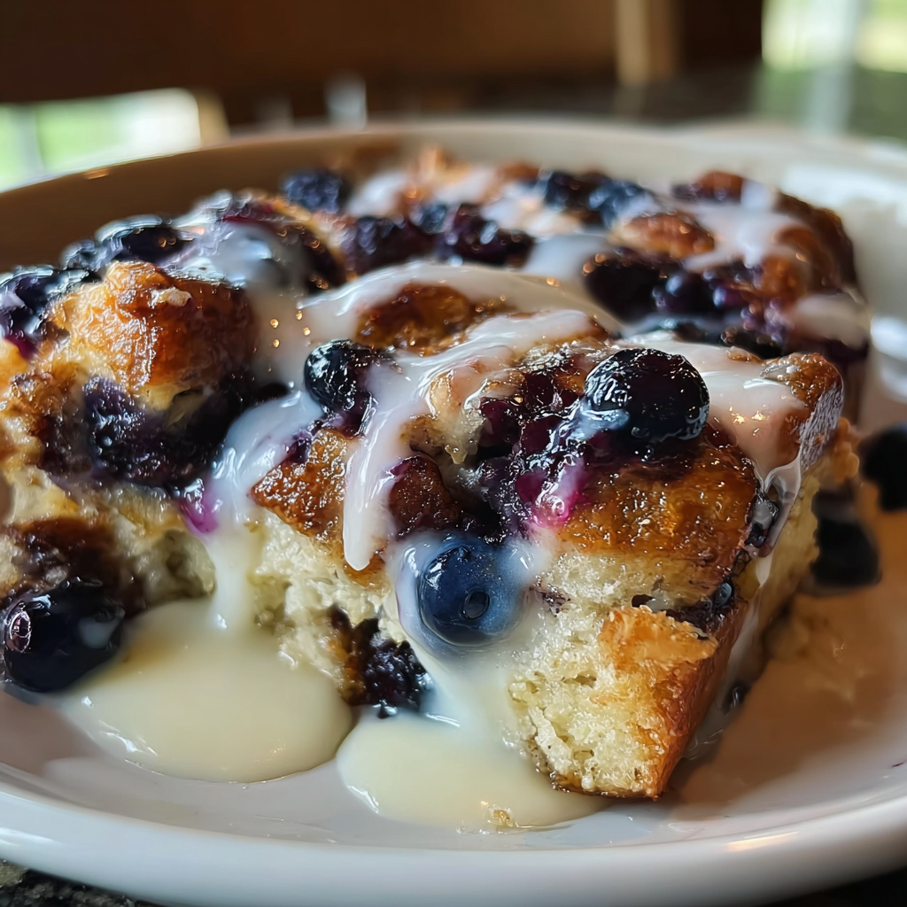 Blueberry Cinnamon Roll Casserole - Amazing Breakfast Recipe