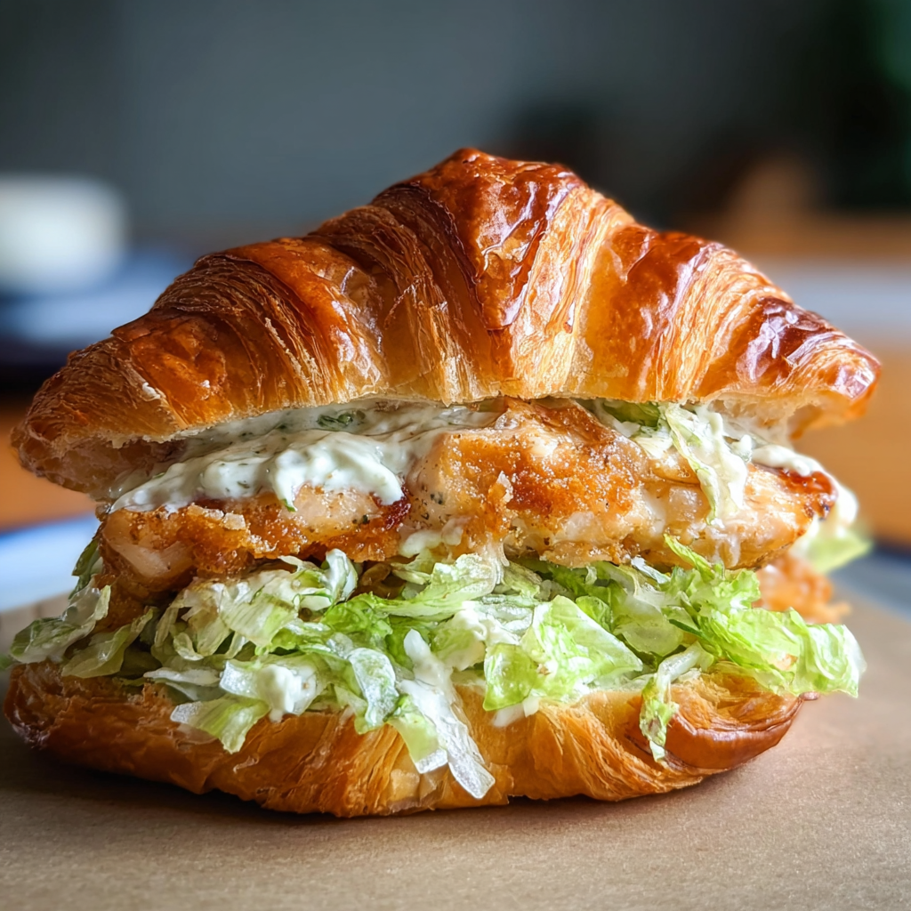 Chicken Caesar Croissant Amazing Recipe & Easy Instructions