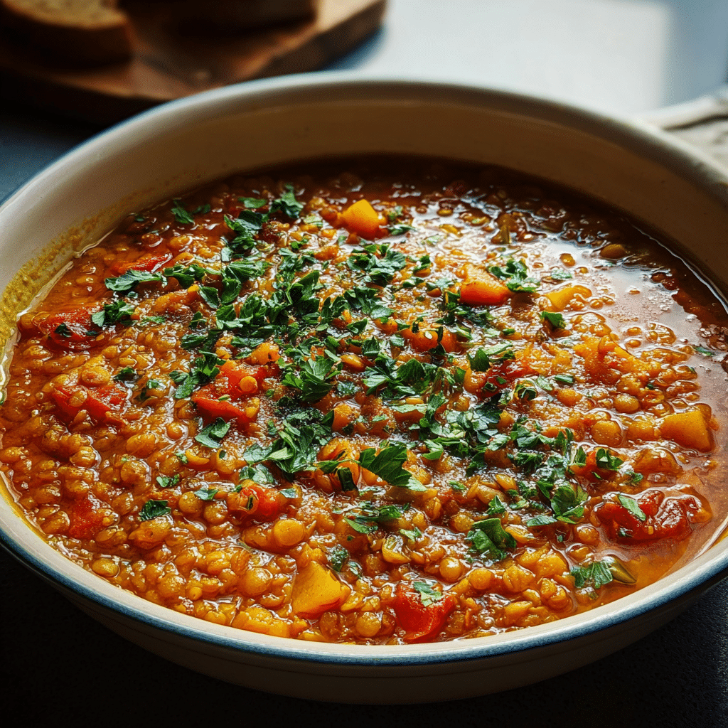 Harissa Lentil Stew: Amazing Spicy Recipe Ready in 30 Min