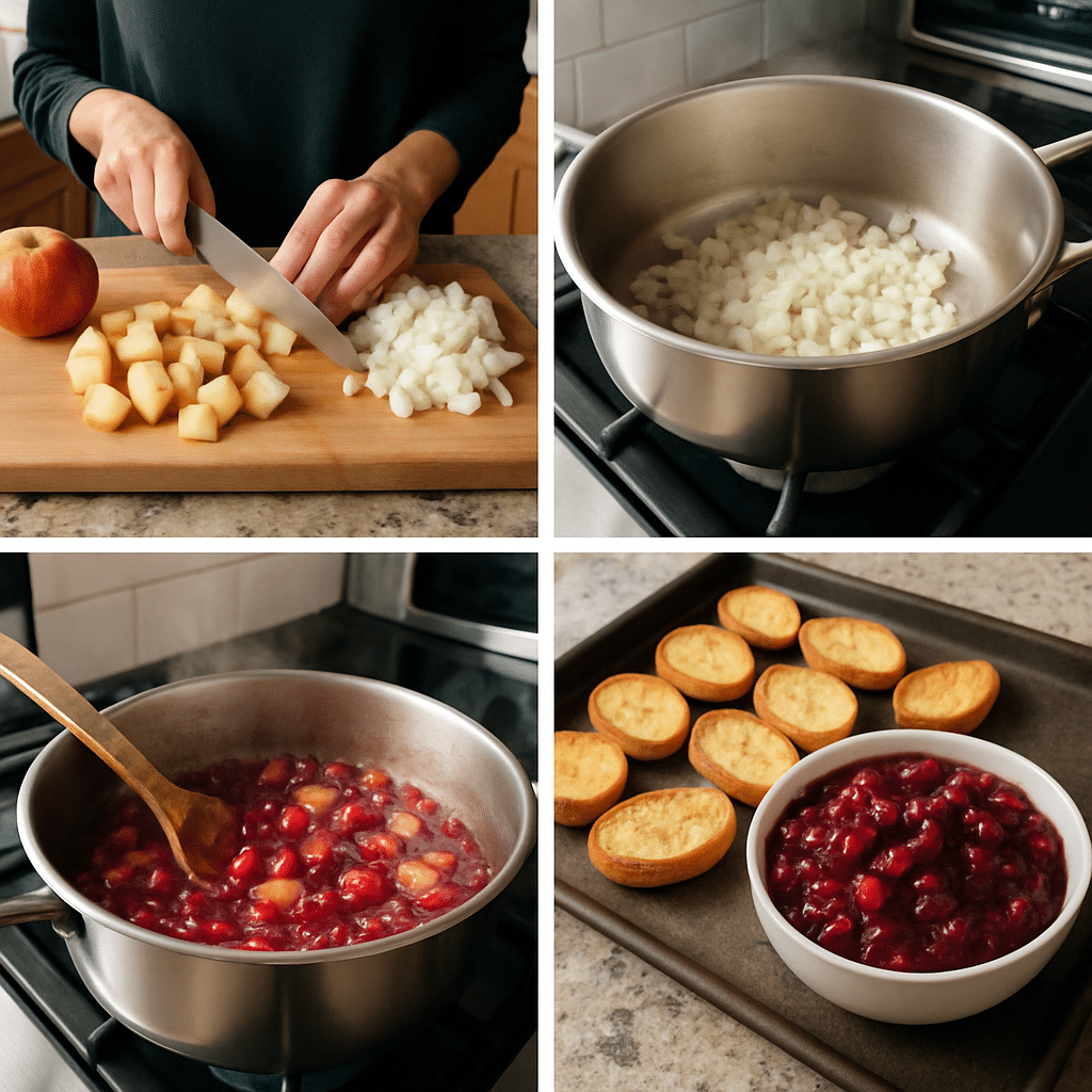 Apple Cranberry Chutney Crostini: Perfect Holiday Appetizer