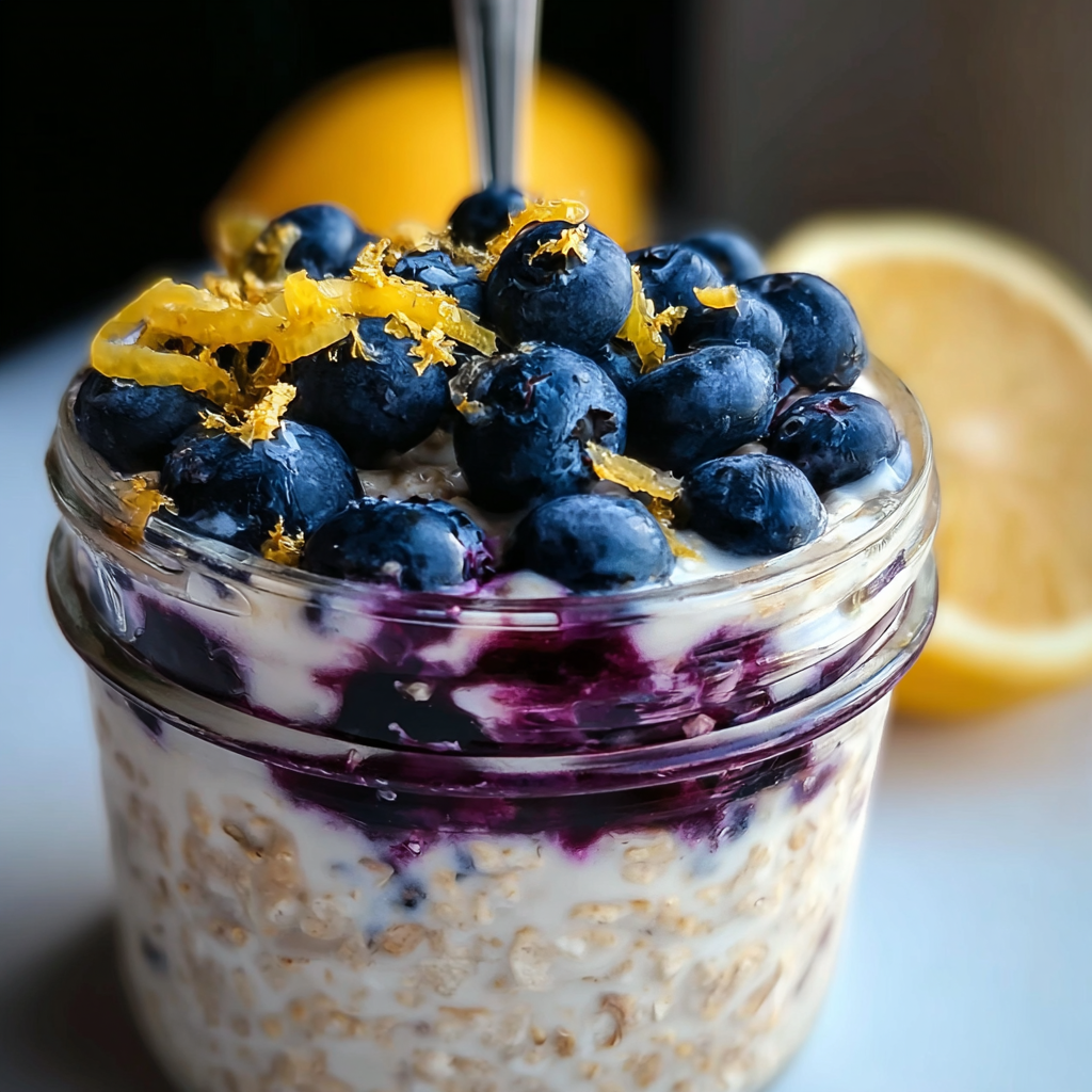 Lemon Blueberry Overnight Oats: Amazing Easy Breakfast Recipe